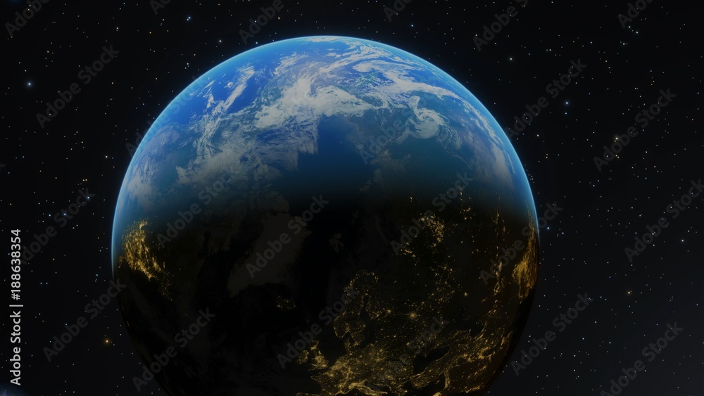 Planet Earth Global Warming No Polar Ice Cap Melted Stock Illustration ...