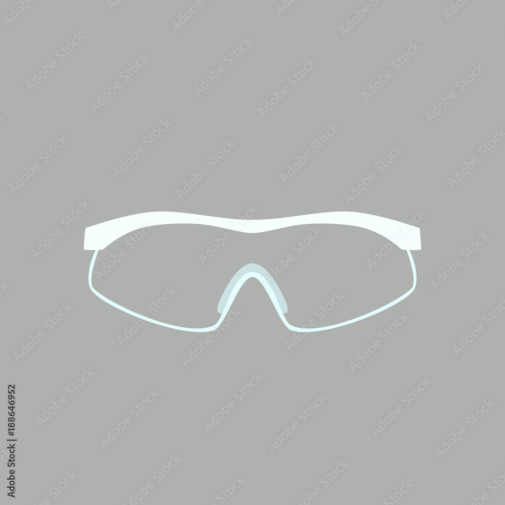 goggles medical vector illustration flat style front Stock Vector ...