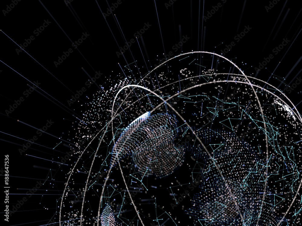 3d illustration of digital virtual planet Earth Stock Illustration ...