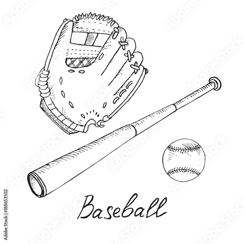 Softball Bat Drawing