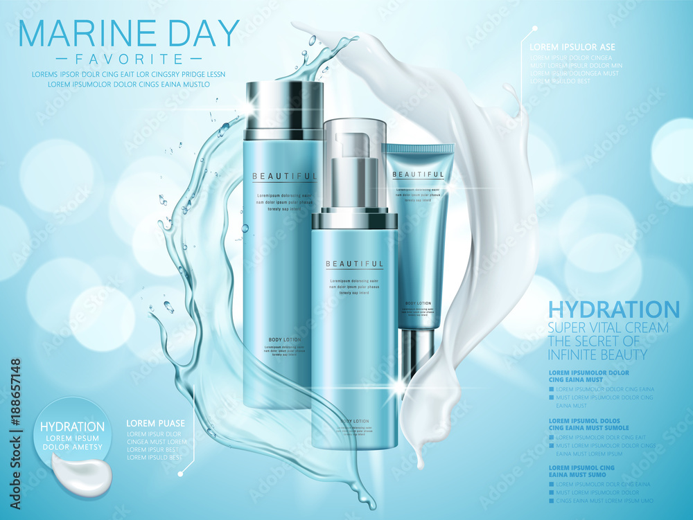 Hydration product ads Stock Vector | Adobe Stock