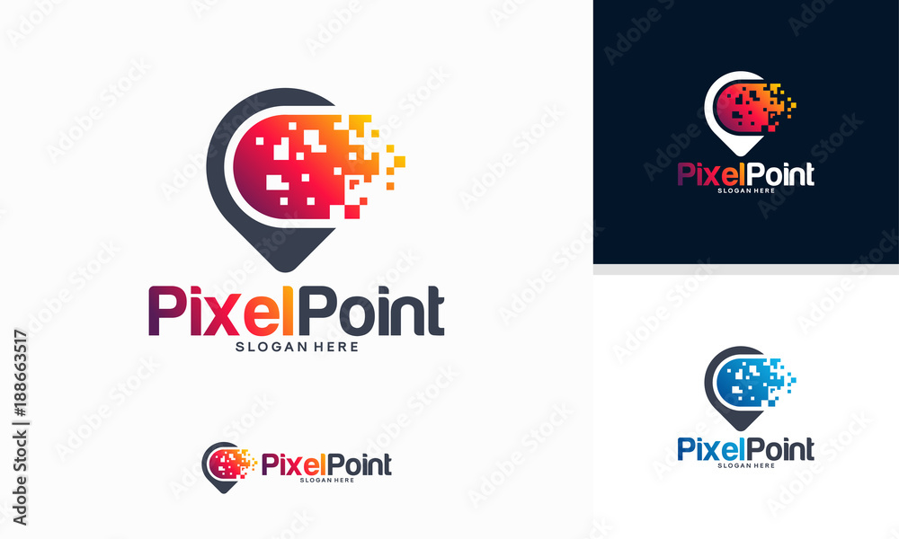 Modern designs Point Tech logo template, Digital Point Technology Logo ...