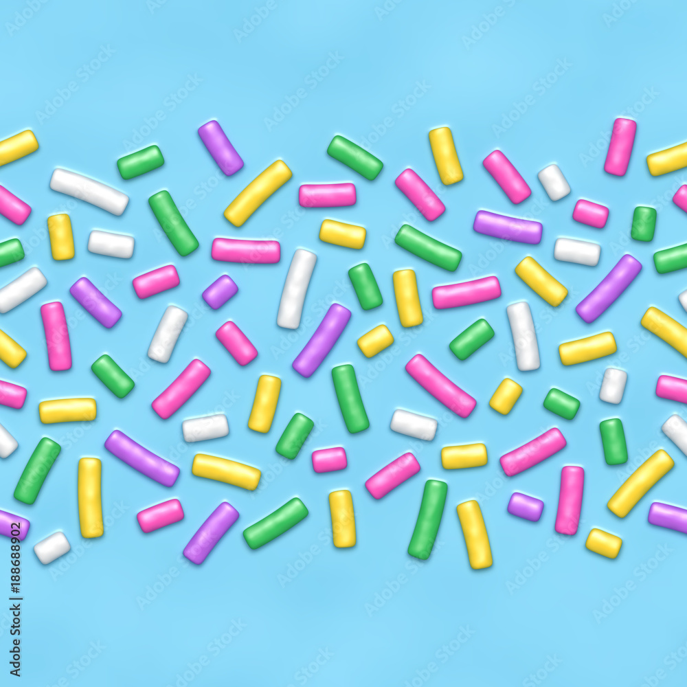 Seamless background with many decorative sprinkles Stock Vector | Adobe ...