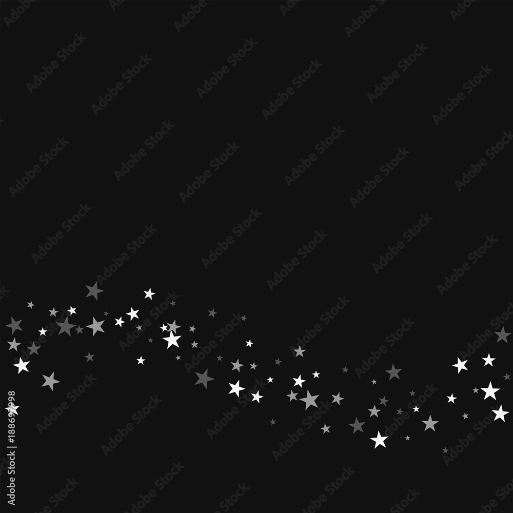 Random falling stars. Bottom wave with random falling stars on black ...