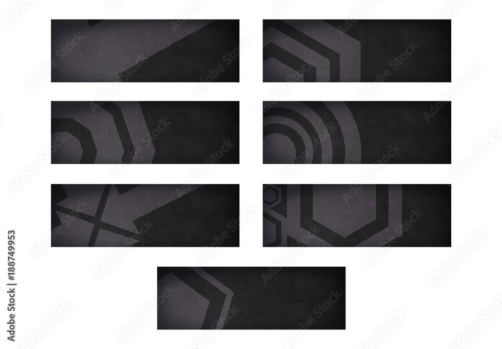 Geometric Photo Overlay Set for Social Media 3 Stock Template | Adobe Stock