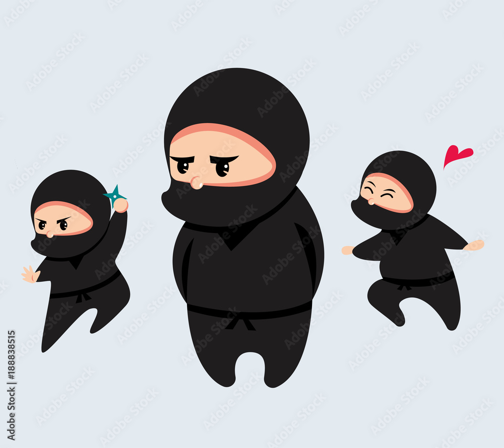 Cute Cartoon Ninja Drawings