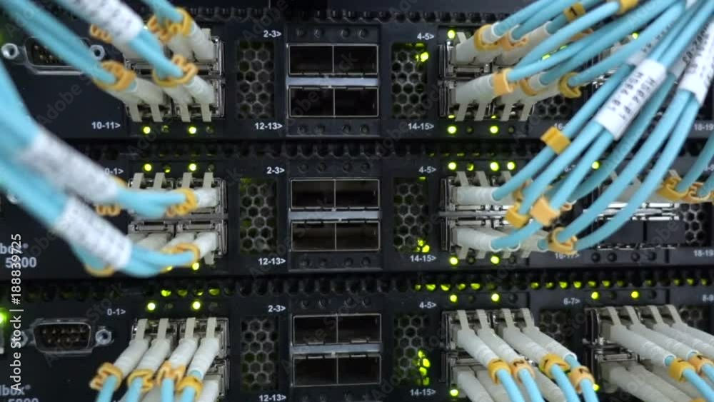 Fiber Optical connector interface. Rack Mounted Servers In A Server ...