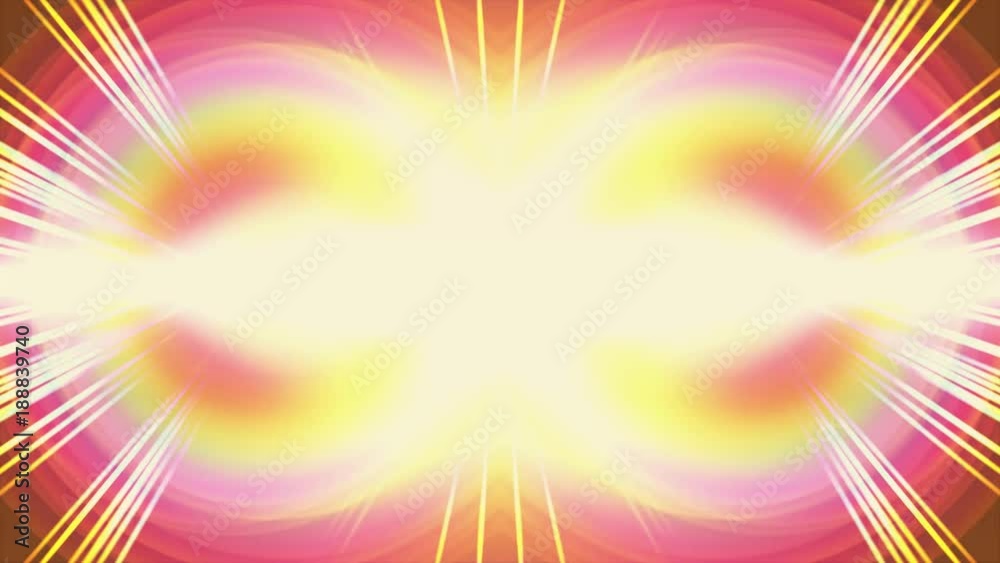 symmetrical explosion flash lights optical lens flares transition shiny ...