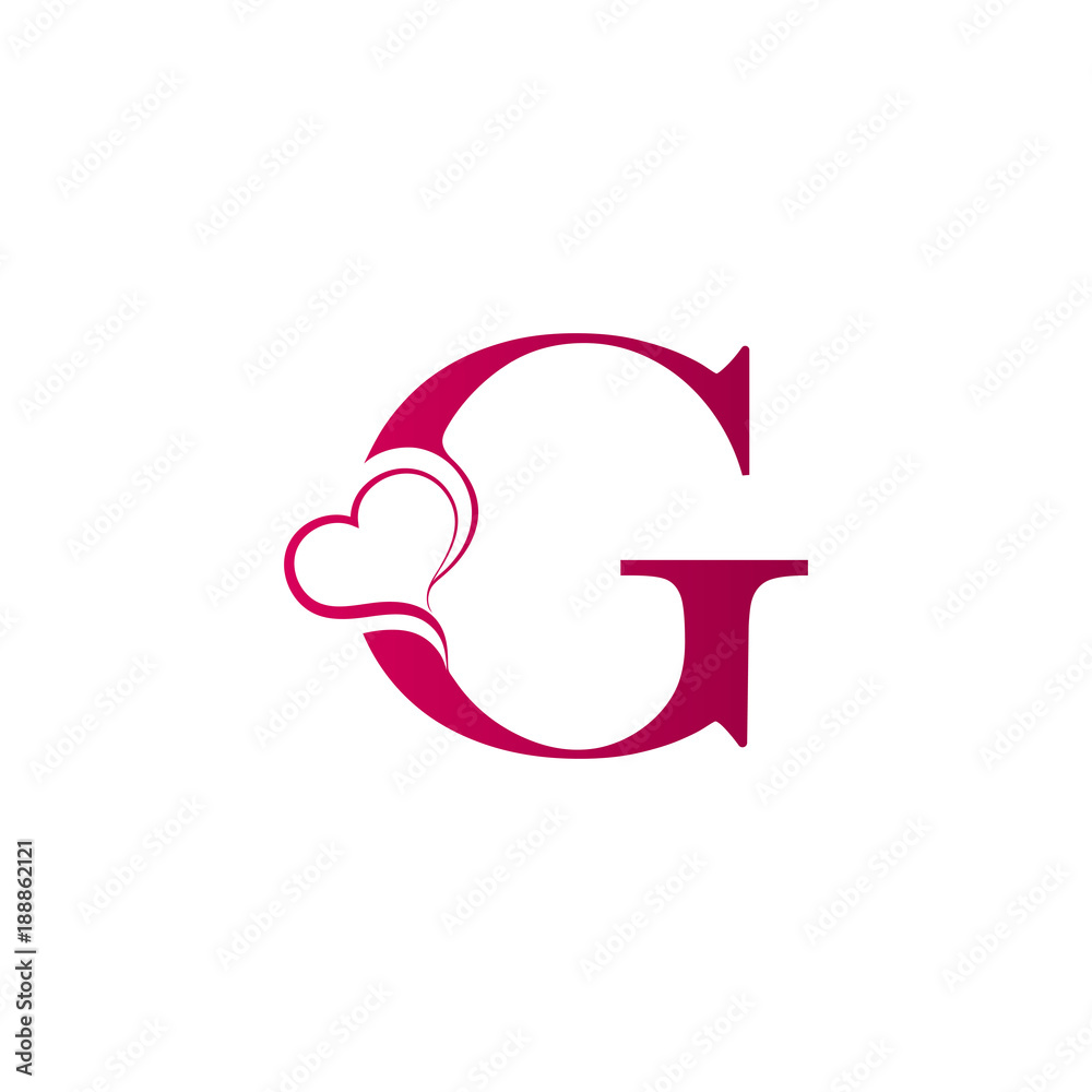 Letter G In Heart