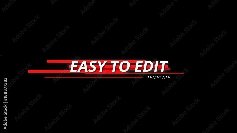 Modern Social Media Titles Stock Template | Adobe Stock