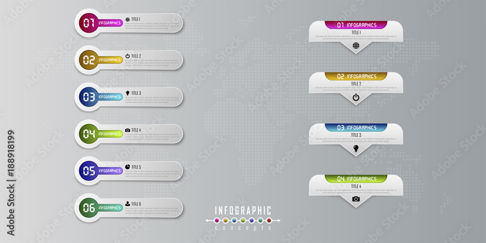 Infographic timeline template can be used for chart, diagram, web ...