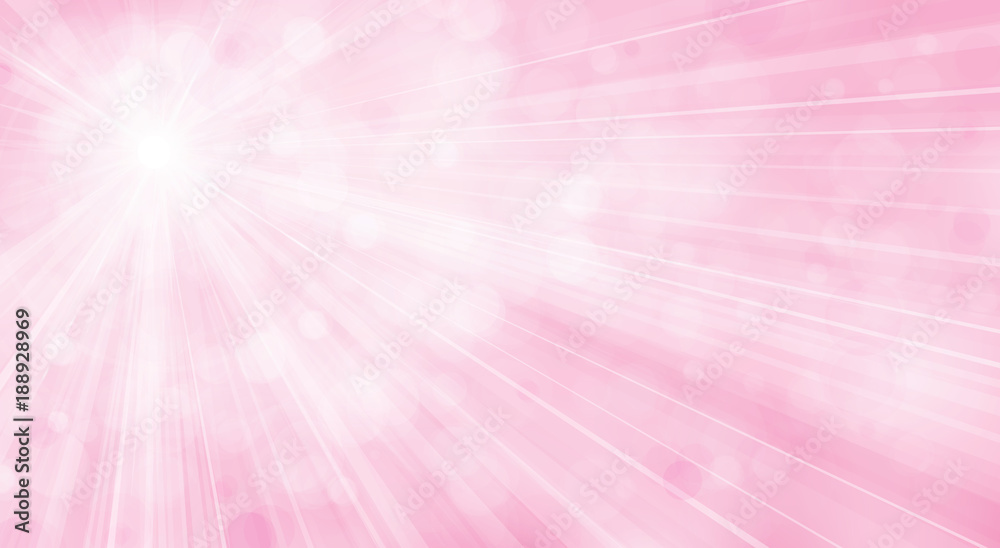 Vector pink background with rays and lights. Stock Vector | Adobe Stock
