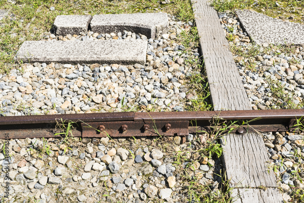 Details of old tracks of Keage Incline used as rail line to connect ...