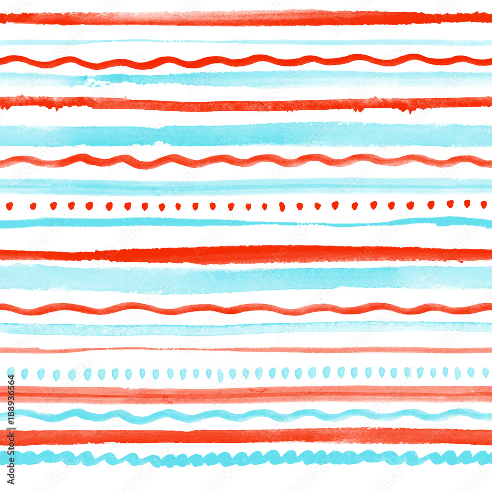 Coral And Mint Pattern