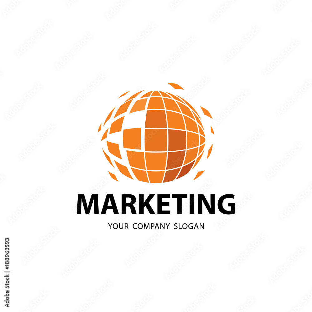 large set of vector logos for market Stock Vector | Adobe Stock