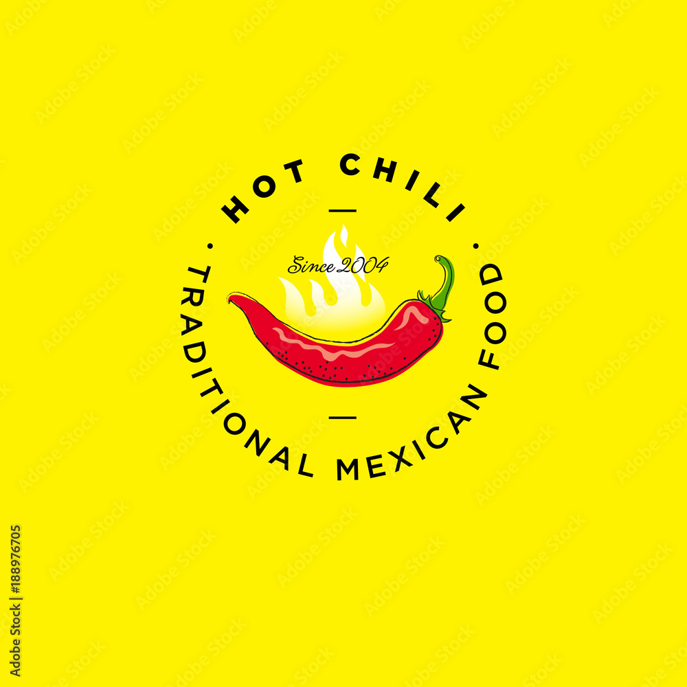 Mexican Restaurant Pepper Logos