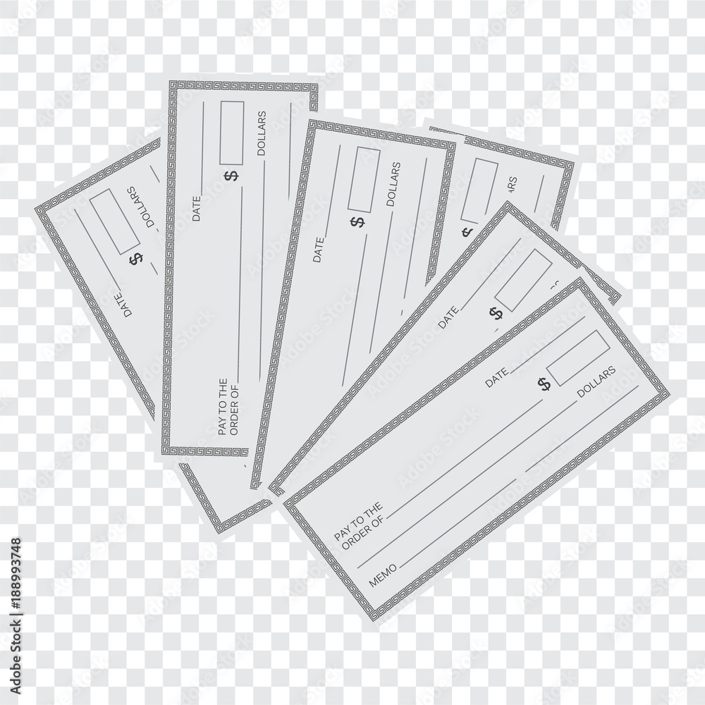 Blank Check Template Check Vector Template Banking Check Template 