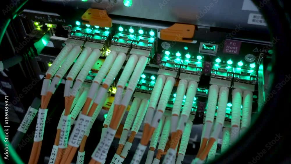 Fiber Optical connector interface. Rack Mounted Servers In A Server ...