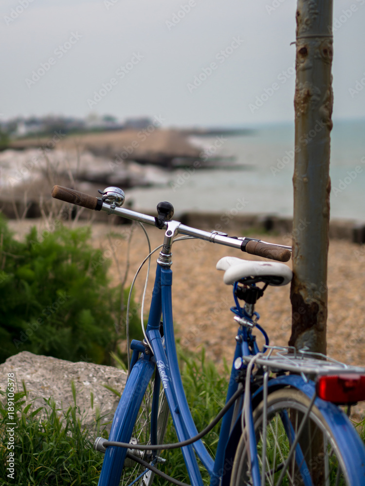 Lonely bike Stock Photo | Adobe Stock