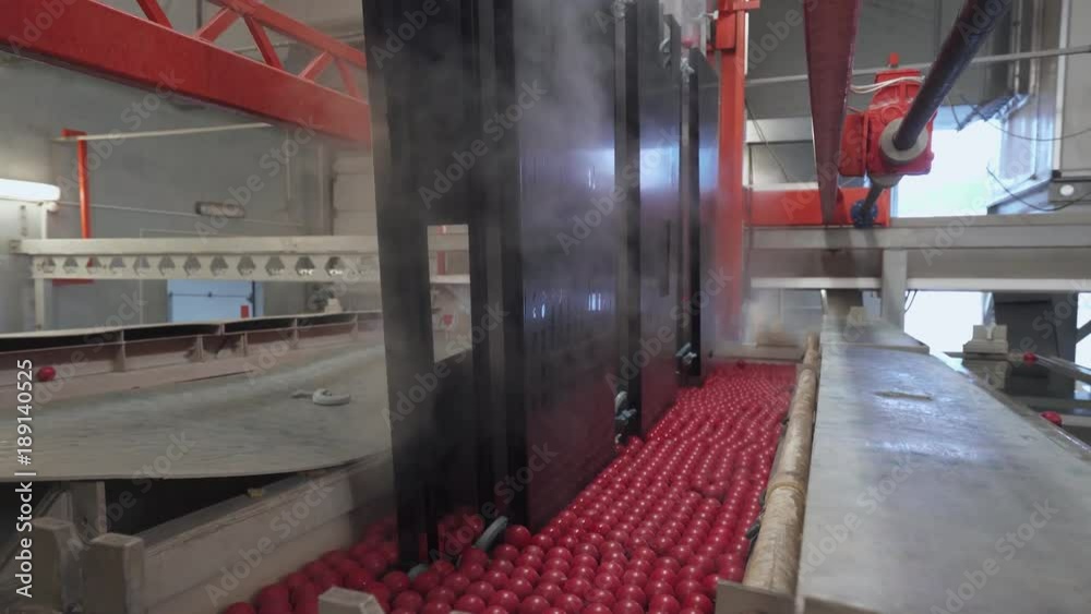 Manufacture. Process of anodizing aluminum plates in production ...