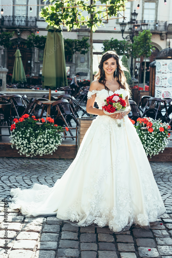 Bride Holding Bouquet