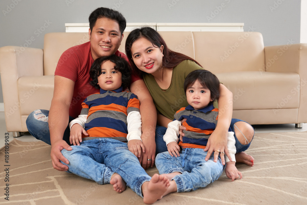Happy Asian family Stock Photo | Adobe Stock