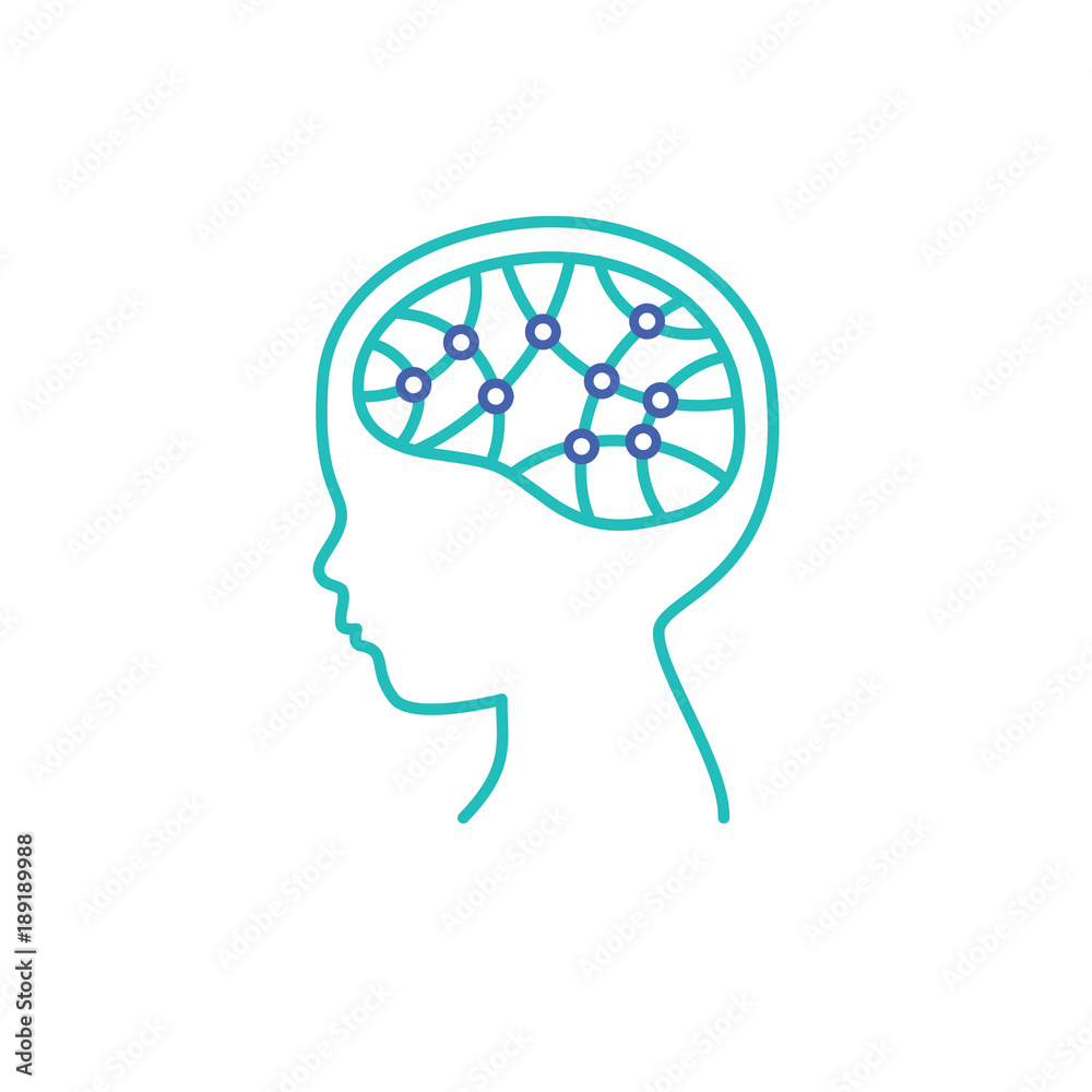Child brain icon. Brain research concept Stock Vector | Adobe Stock
