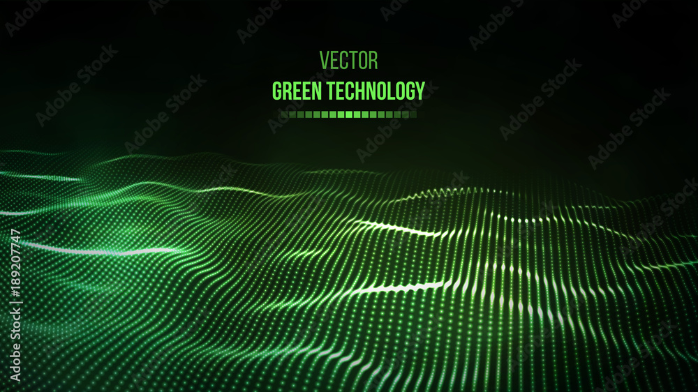 Green technology background. Green energy vector illustration eps10 ...