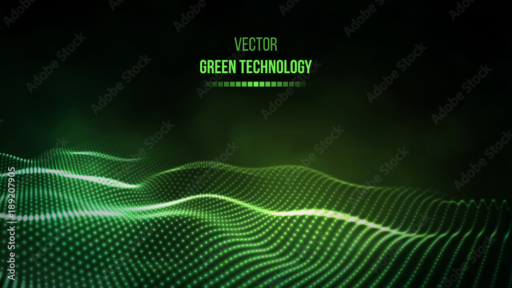Green technology background. Green energy vector illustration eps10 ...