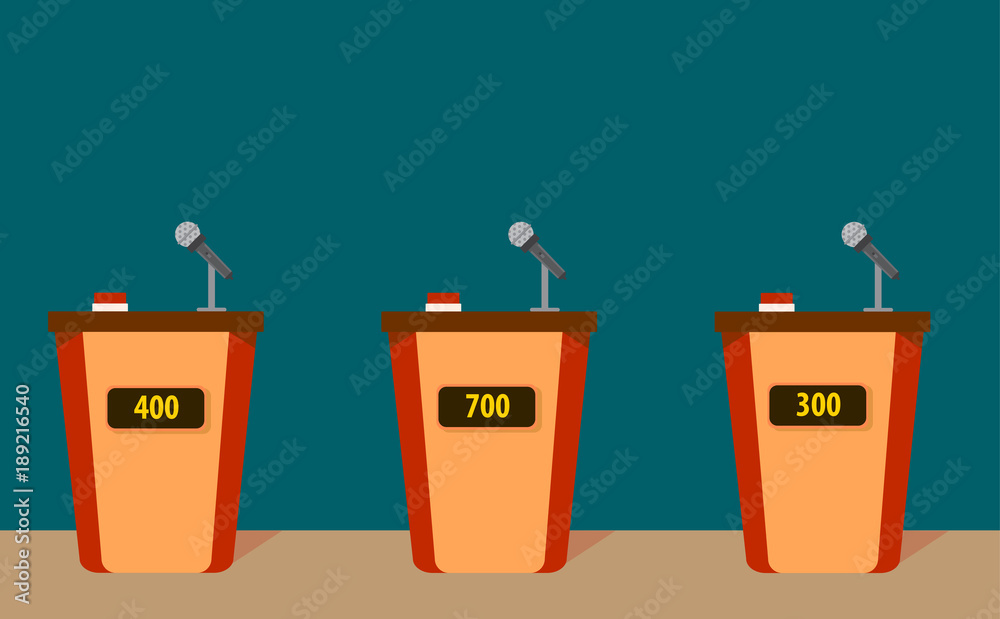 Poster Quiz game with three tables – Wall Art | UkPosters