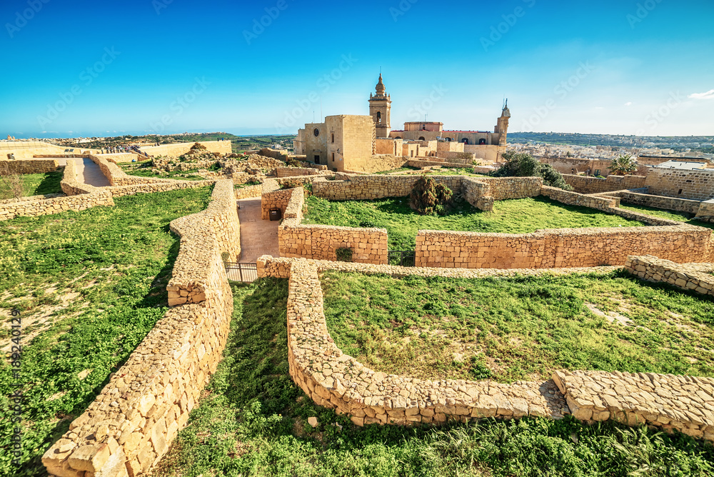 Foto de Victoria, Gozo island, Malta: ruins of the Cittadella, also ...