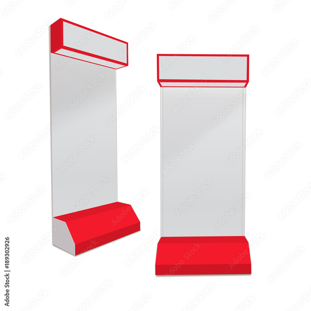 Retail Trade Stand stand banner on the white background. Mock Up ...