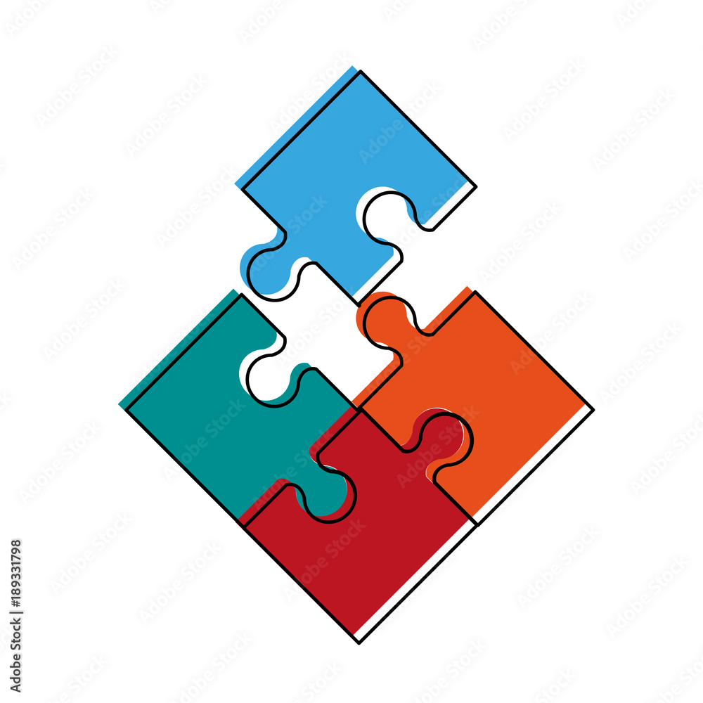 Jigsaw puzzle symbol icon vector illustration graphic design Stock ...