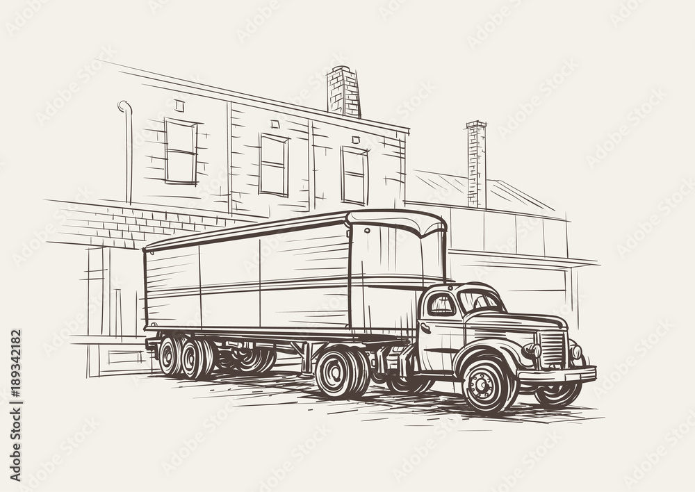 Drawings Of Trucks Loaded