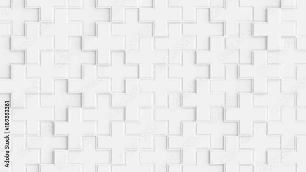 Vidéo Stock Abstract Plus Geometric Surface Loop 2A: light bright clean ...