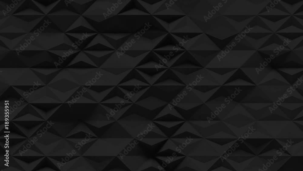 Vidéo Stock Abstract Polygonal Geometric Surface Loop 5B: dark clean ...