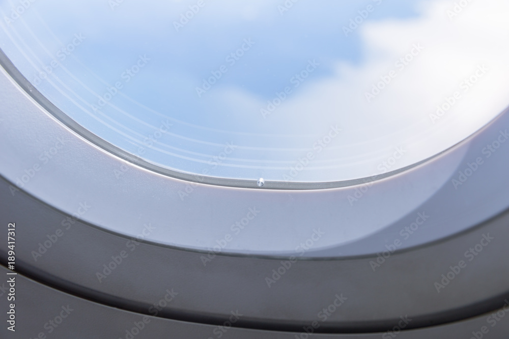 Bleed holes Tiny small hole in Airplane Windows Stock Photo | Adobe Stock