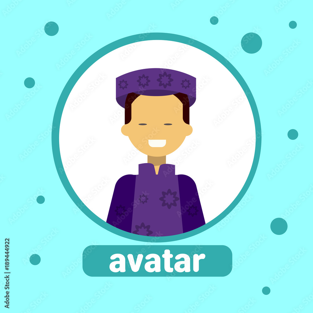 Photo & Art Print Asian Woman Avatar Icon Malaysia Female In ...
