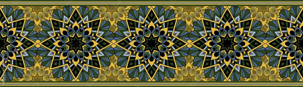 Seamless repeating pattern for border design Stock Vector | Adobe Stock