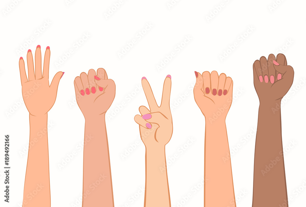 Symbol of women protest. Stock Vector | Adobe Stock