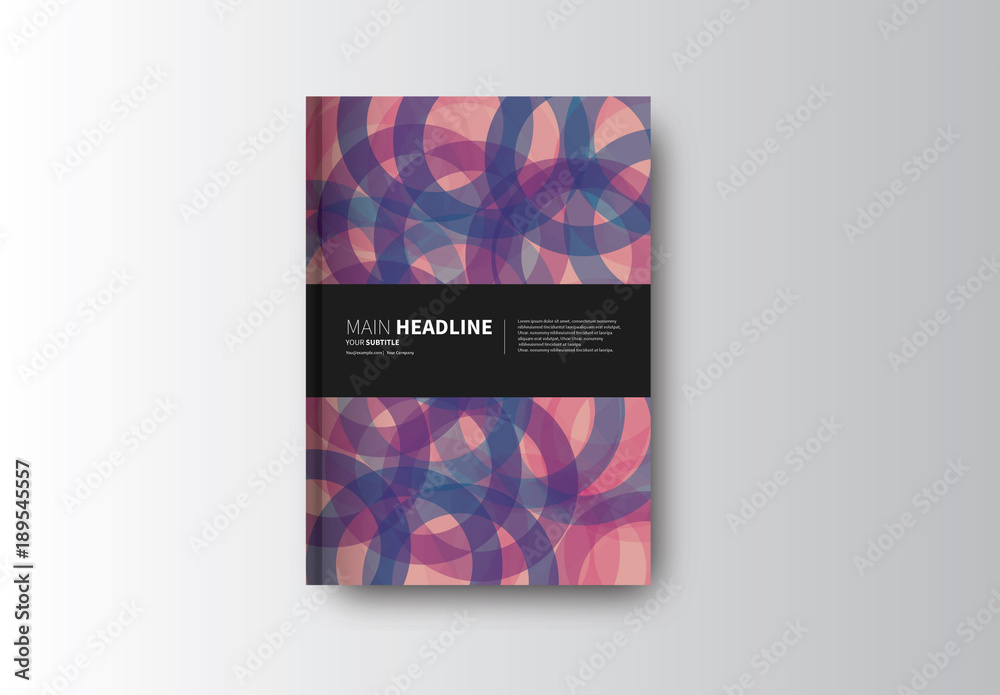 Abstract Book/Report Cover Layout 17 Stock Template | Adobe Stock