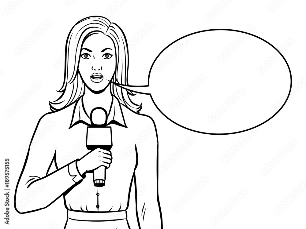 Black Journalist Clipart