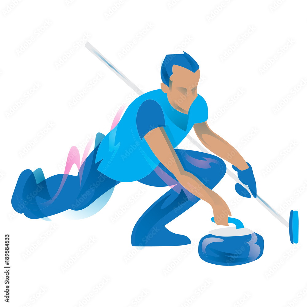 Curling symbol Stock Illustration | Adobe Stock