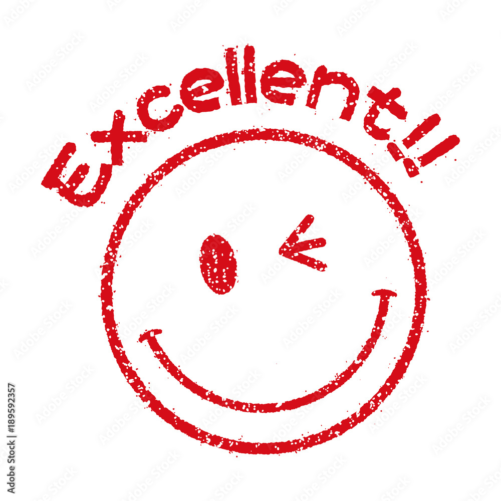 emoticons / face stamp icon with text for educational use etc ...