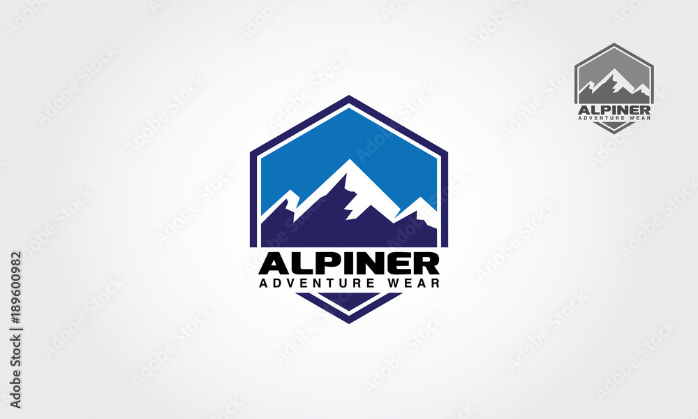 Alpiner Adventure Wear Vector Logo Template. Climbing logo, mountain ...