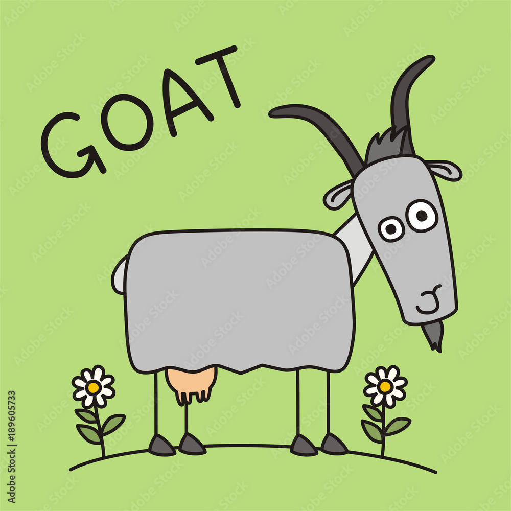 Funny Goat Cartoon