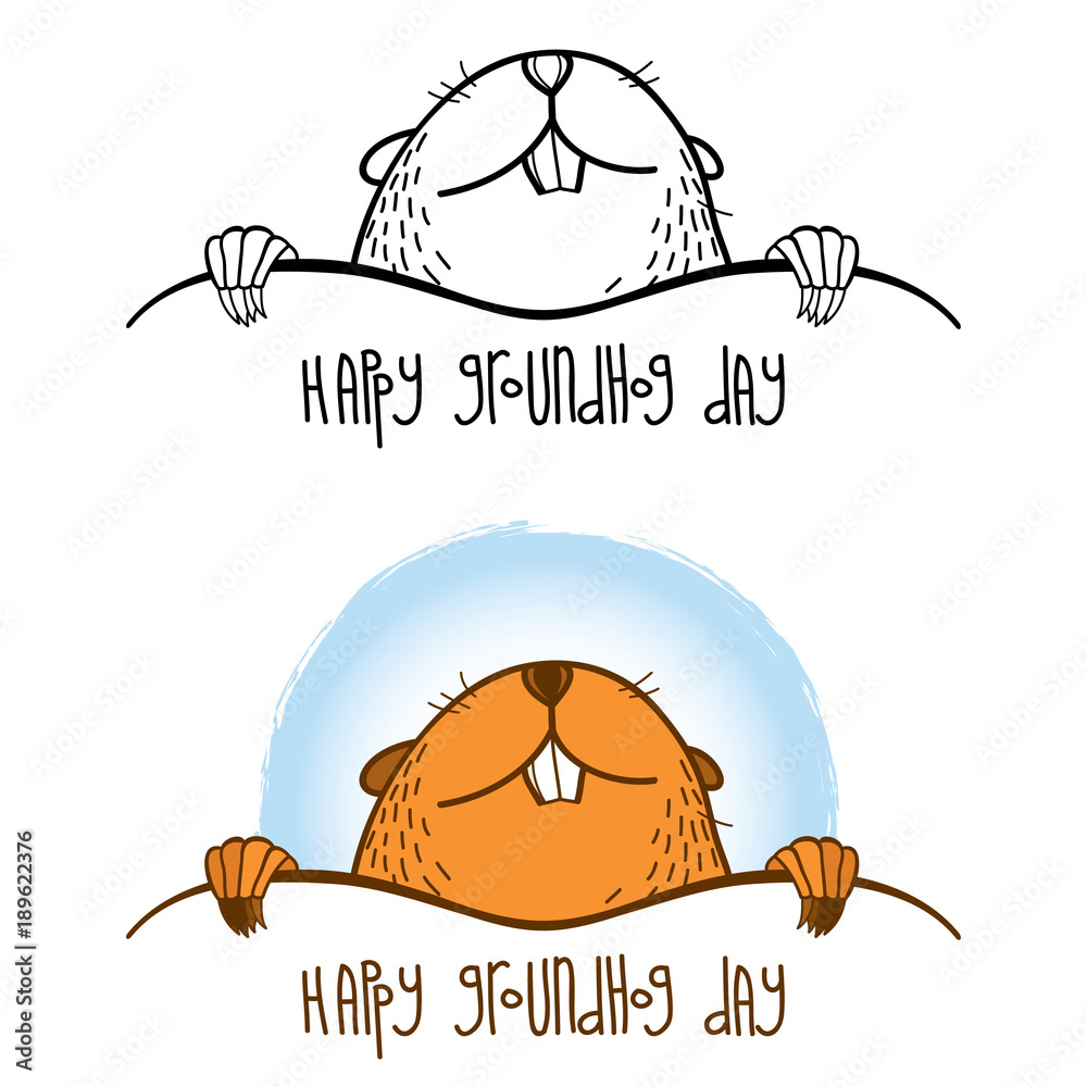 Groundhog Clipart Black And White