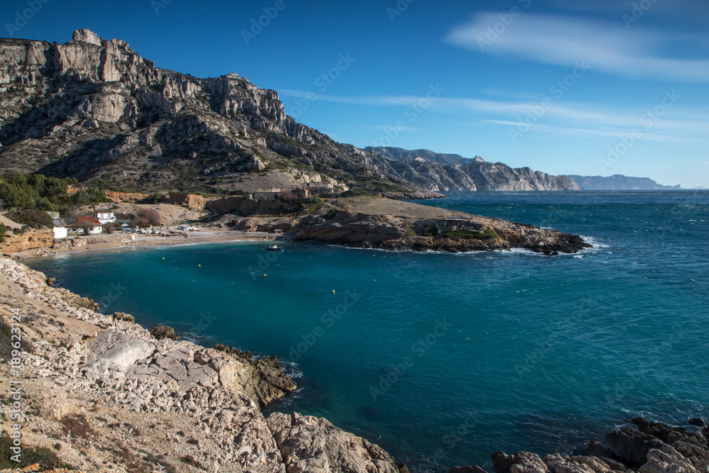 Calanques de Marseille , Mer Méditerranée , France, calanque de ...