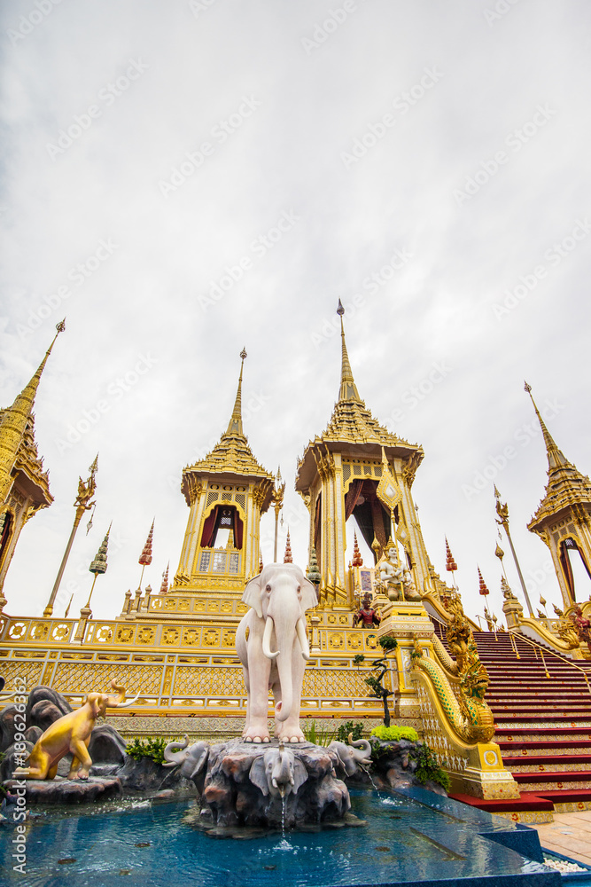 The royal funeral pyre King Rama 9 King of Thailand's beloved and the ...