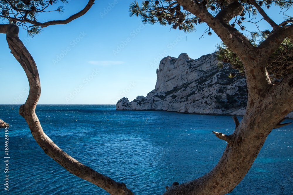 Calanques de Marseille , Mer Méditerranée , France, calanque de Sormiou ...